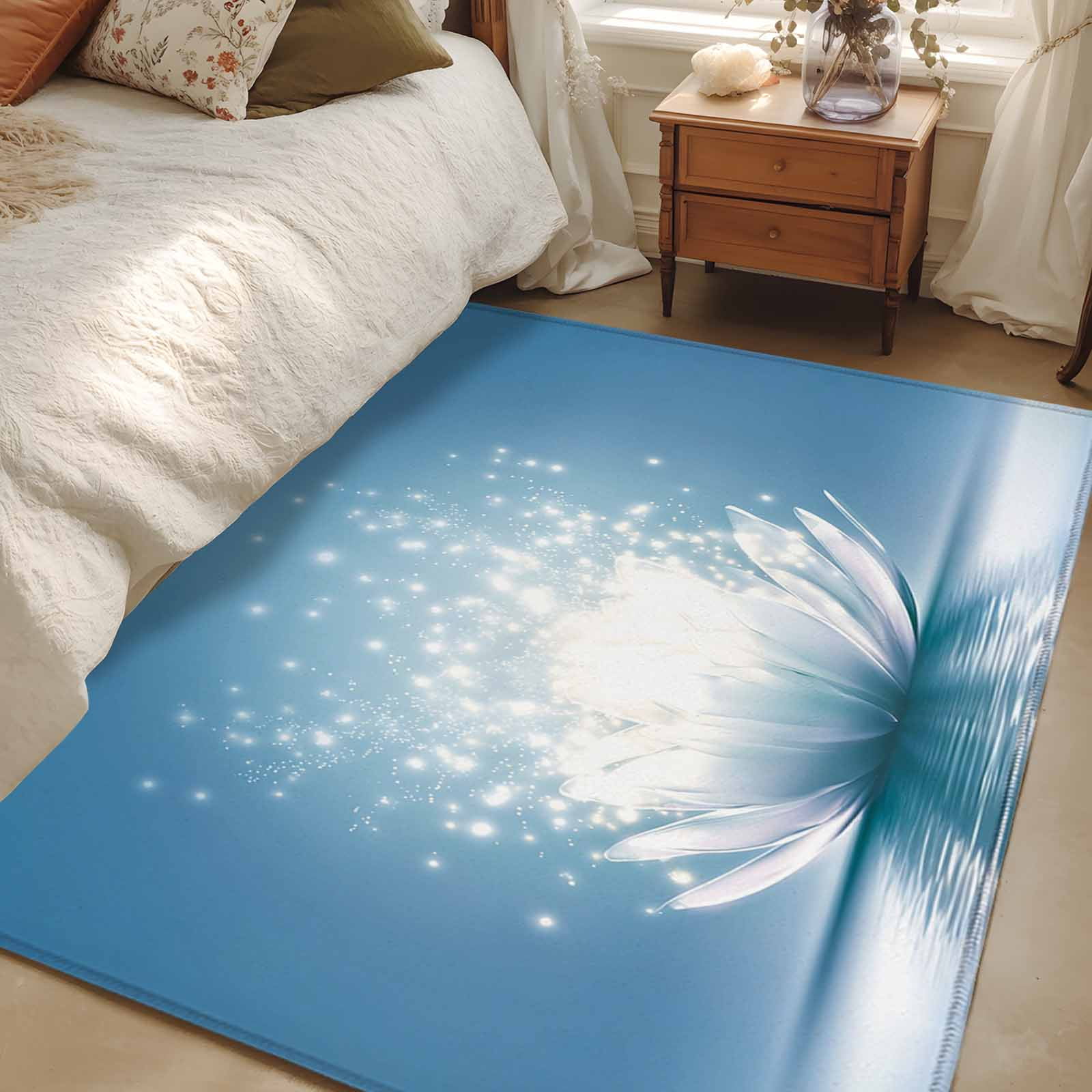 Area Rug for Living Room, Summer Non-Slip Indoor Large Carpet for ...