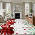 Area Rug for Living Room, Valentine's Day Non-Slip Indoor Large Carpet ...