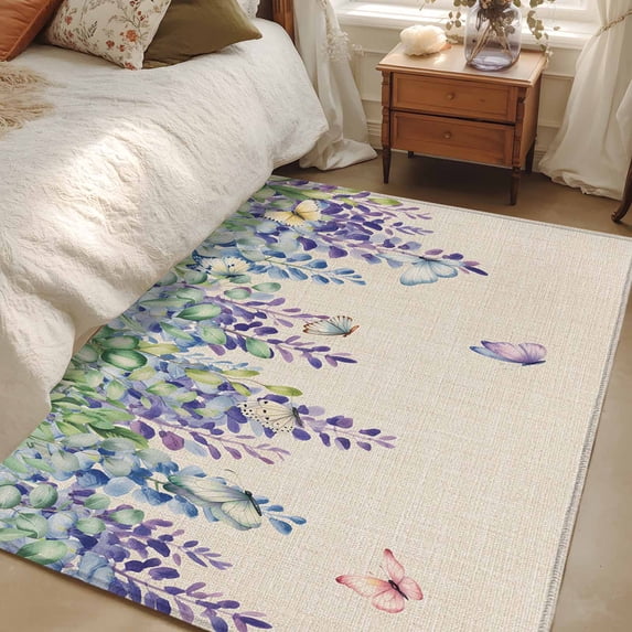 Area Rug for Living Room, Wisteria Non-Slip Indoor Large Carpet for ...