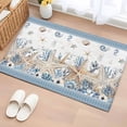 Area Rug Marine Life Sea Stars Shells Soft Rectangle Area Rugs Washable ...