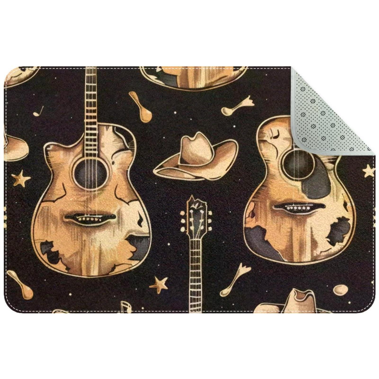 Area Rug Modern Living Room Bedroom Bathroom Kitchen Decor, Guitar ...