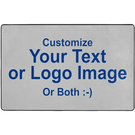 Area Rug Personalized Bath Mat with Picture Image Logo Text Carpet,ized ...