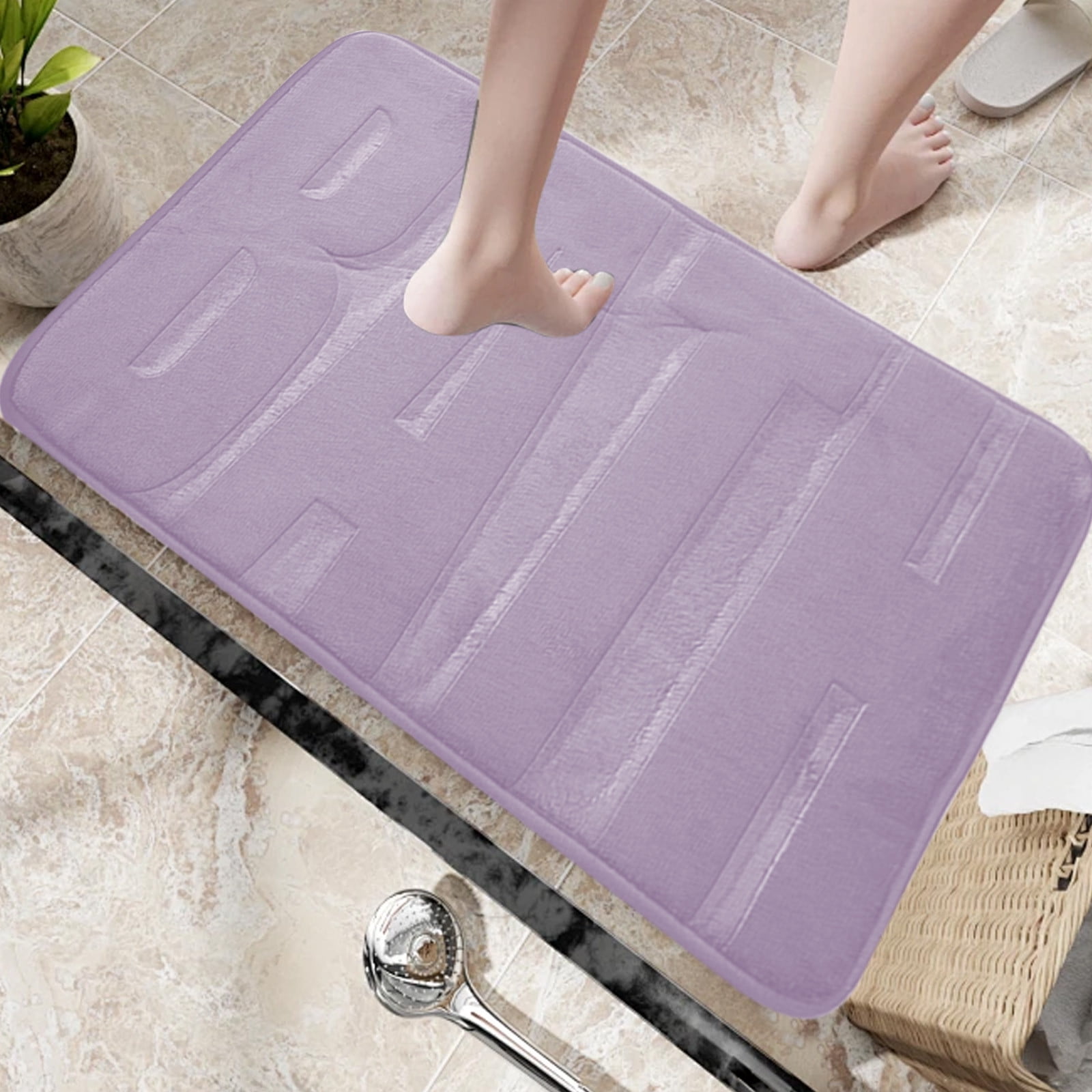 Area Rug Quick-Dry Bathroom Entrance Mat - Non-Slip Shower Rug Water ...