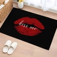Area Rug Red Lip Print Kiss Me Soft Rectangle Area Rugs Washable Rug ...