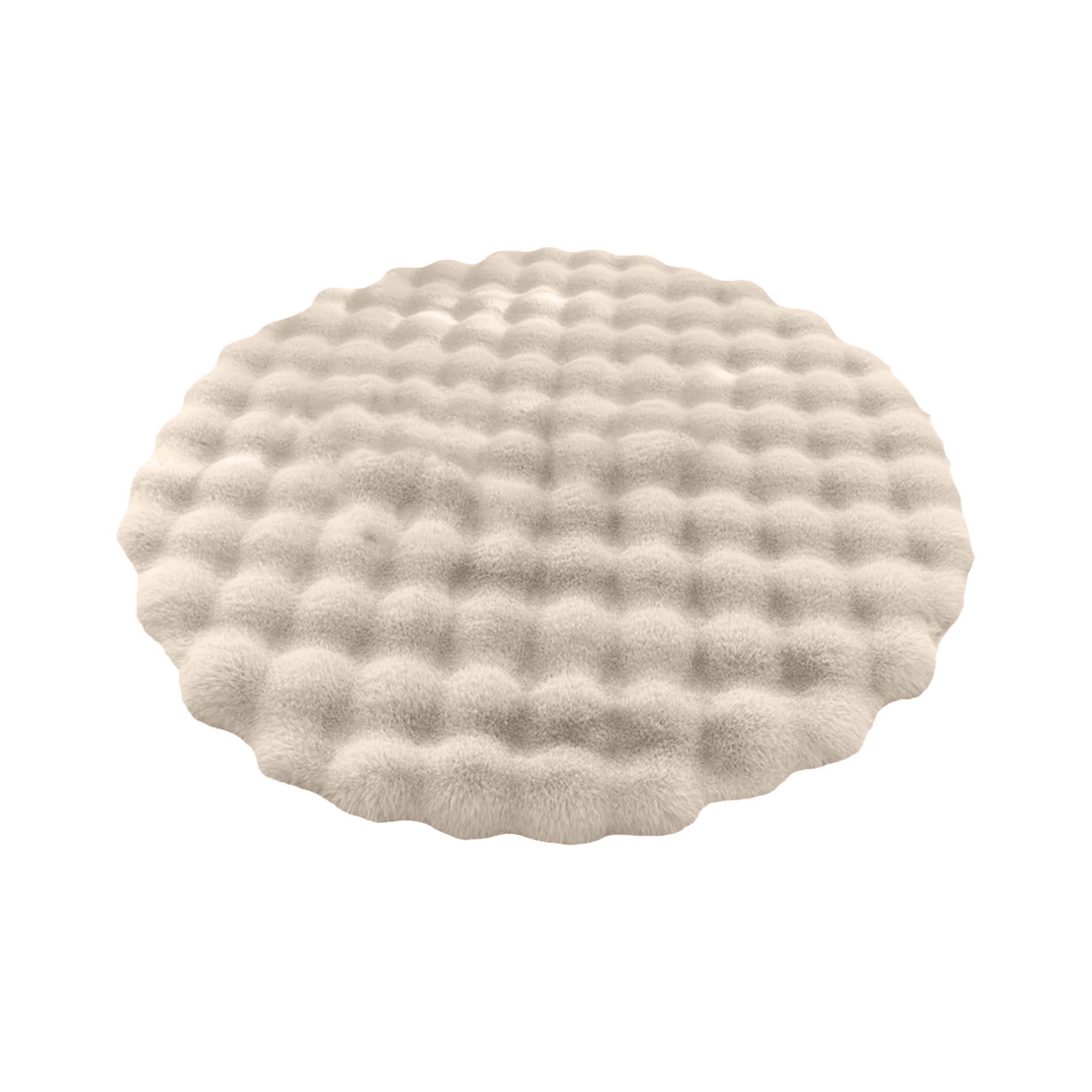 Area Rug Round 15.75-inch - Soft Polyacrylonitrile Fiber Floor Mat ...