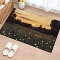 Area Rug Rustic Grass Sunset Field Soft Rectangle Area Rugs Washable ...