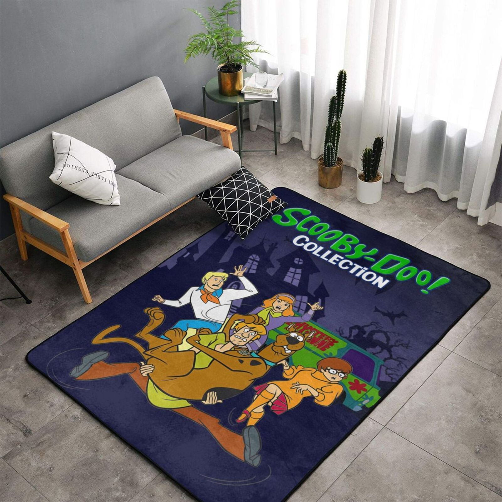 Area Rug Scooby-Doo Living Room Carpet Bedroom 5x3 Feet Rug Flannel ...