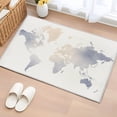 Area Rug Soft Watercolor World Map Rectangle Area Rugs Washable Rug for ...
