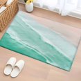 Area Rug Summer Beach Green Water Ripples Soft Rectangle Area Rugs ...