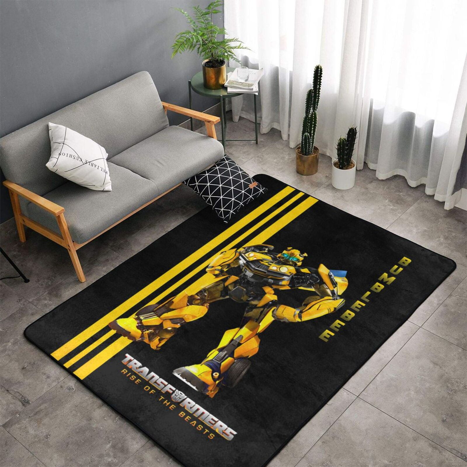 Area Rug Transformers Living Room Carpet Bedroom 5x3 Feet Rug Flannel ...