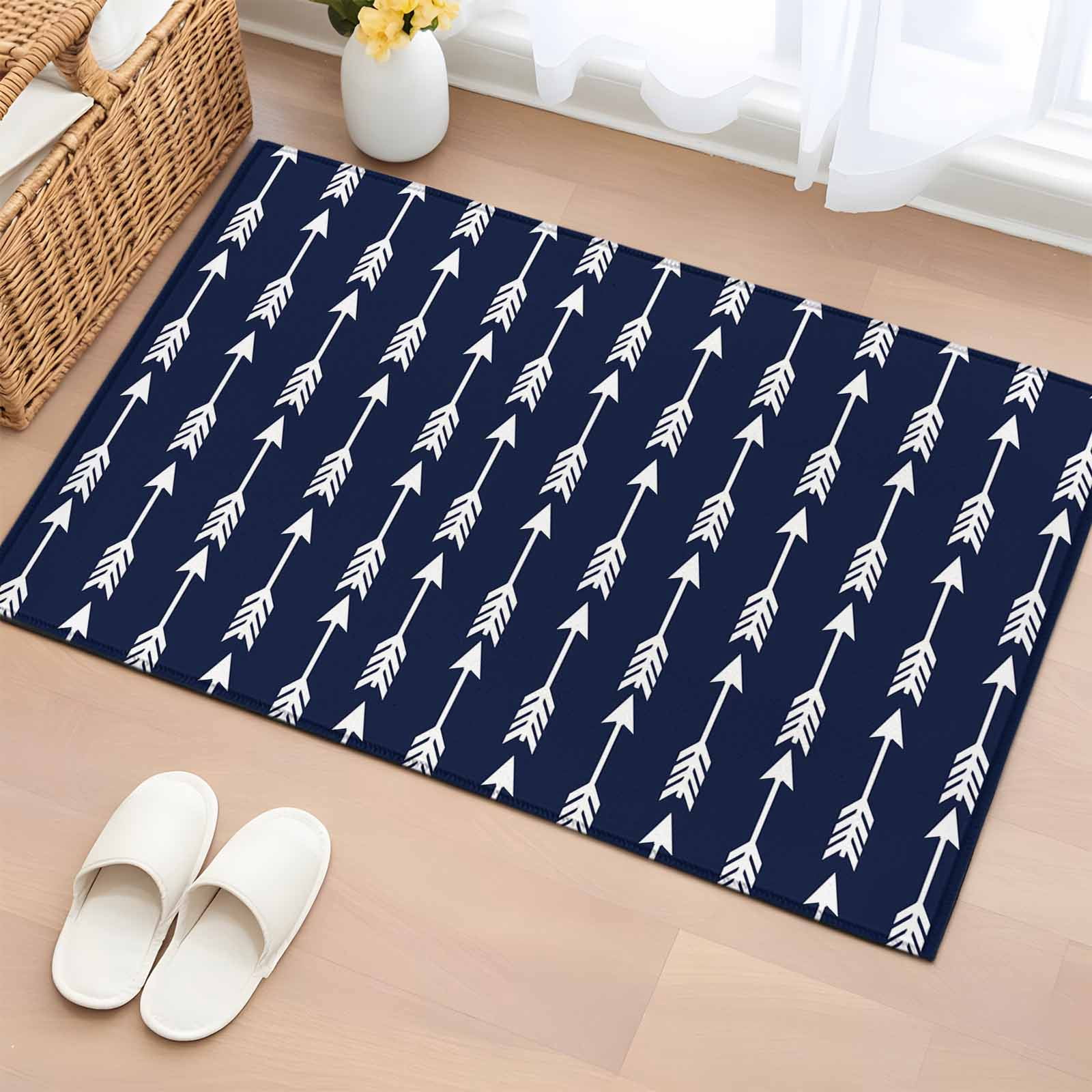 Area Rug Tribal Style Arrows Feathers Rectangle Area Rugs Washable Rug ...