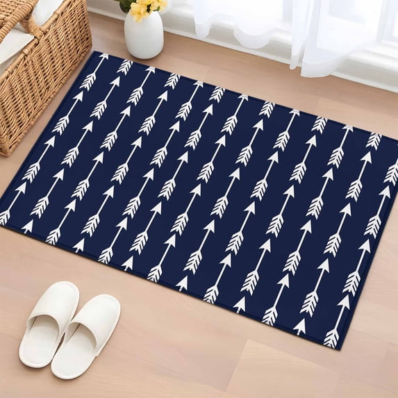 Area Rug Tribal Style Arrows Feathers Rectangle Area Rugs Washable Rug ...