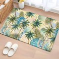Area Rug Tropical Palm Coconut Leaves Soft Rectangle Area Rugs Washable ...