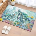 Area Rug Undersea World Ocean Turtle Coral Soft Rectangle Area Rugs ...