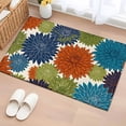 Area Rug Vintage Colorful Blossom Flower Soft Rectangle Area Rugs ...