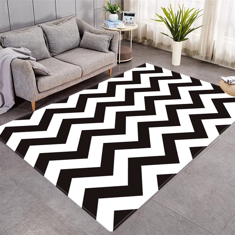 Area Rug Water Ripples Carpet Living Room Anti-slip Area Rugs Modern ...