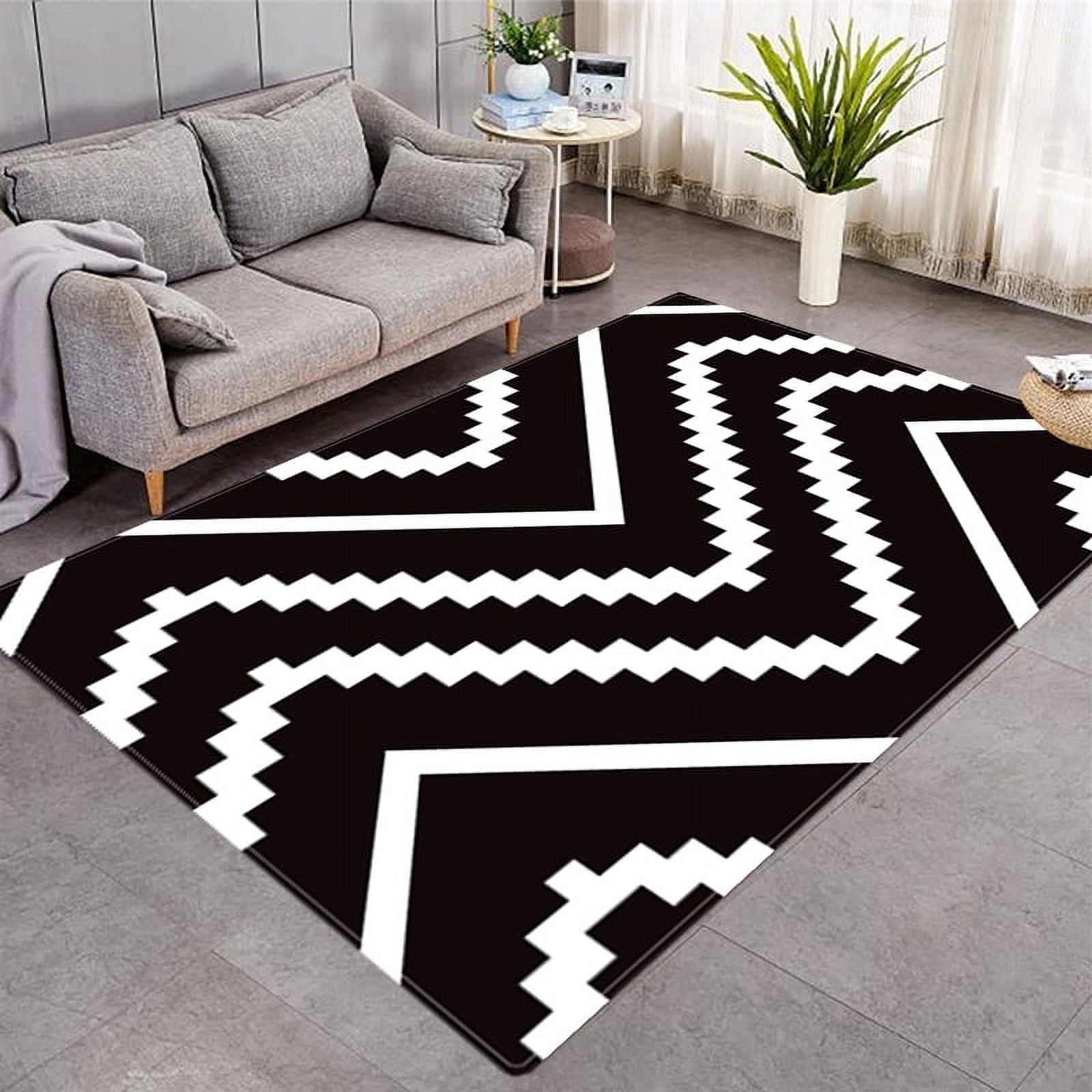 Area Rug Water Ripples Carpet Living Room Anti-slip Area Rugs Modern ...