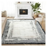 Area Rug for Living Room, Bedroom - Abstract Pattern- 6' x 9' -Durable ...