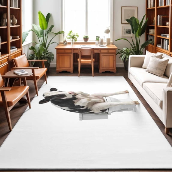 Area Rugs 2.7'x5', Funny Cows Carpet Runner Indoor Outdoor Rugs Home ...