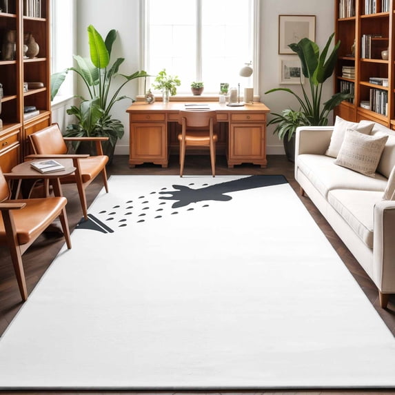 Area Rugs 2.7'x5', Giraffe Showering Carpet Runner Indoor Outdoor Rugs ...