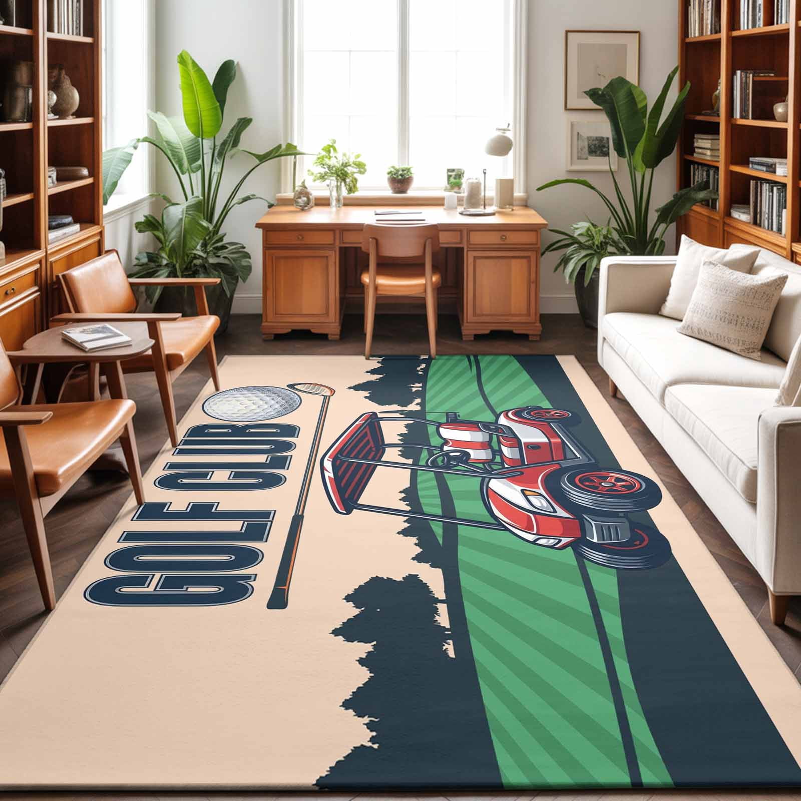 Area Rugs 2.7'x5', Golf Carpet Runner Indoor Outdoor Rugs Home Decor ...
