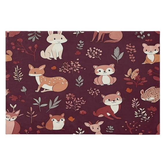 Area Rugs 23.62"x35.43" Soft Non-Slip Door Mat Machine Washable ...
