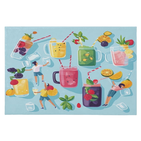 Area Rugs 23.62"x35.43" Soft Non-Slip Door Mat Machine Washable ...