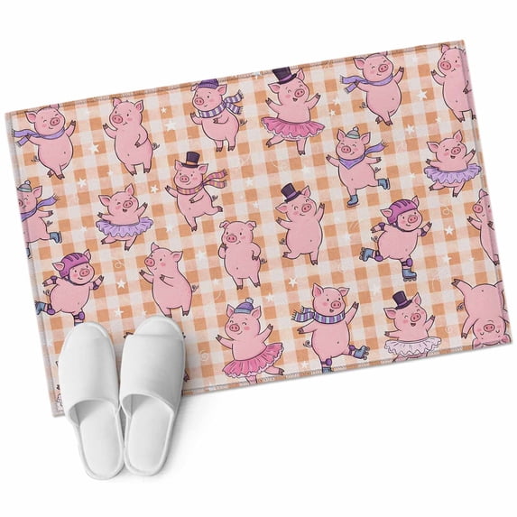 Area Rugs 2x3, Children's Day Cute Cartoon Pink Pig Non Slip Washable ...