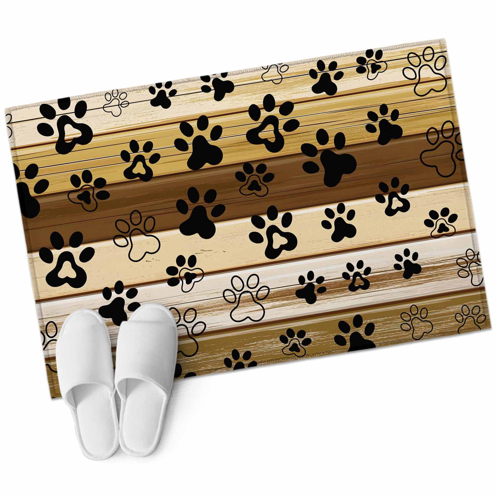 Area Rugs 2x3,Dog Paw Print Non Slip Washable Rug Indoor Carpet Soft ...