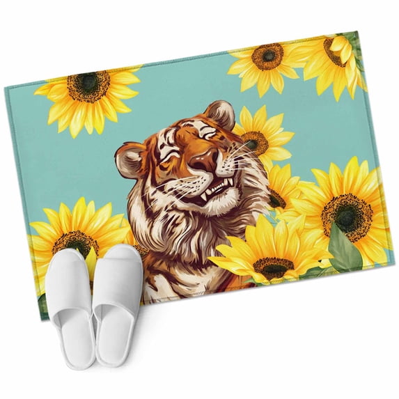 Area Rugs 2x3, Funny Animal Tigers Non Slip Washable Rug Indoor Carpet ...