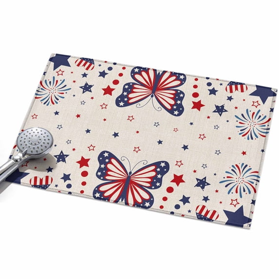 Area Rugs 2x3,Independence Day Butterfly Star Non Slip Washable Rug ...