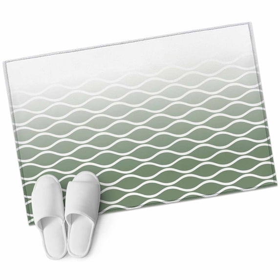 Area Rugs 2x3, Morocco Art White Wave Stripe Non Slip Washable Rug ...