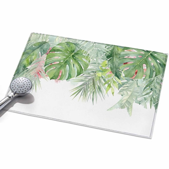 Area Rugs 2x3,Summer Watercolor Monstera Leaf Non Slip Washable Rug ...
