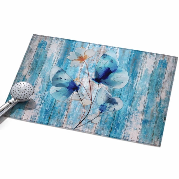 Area Rugs 2x3,Vintage Watercolor Floral Butterfly Non Slip Washable Rug ...