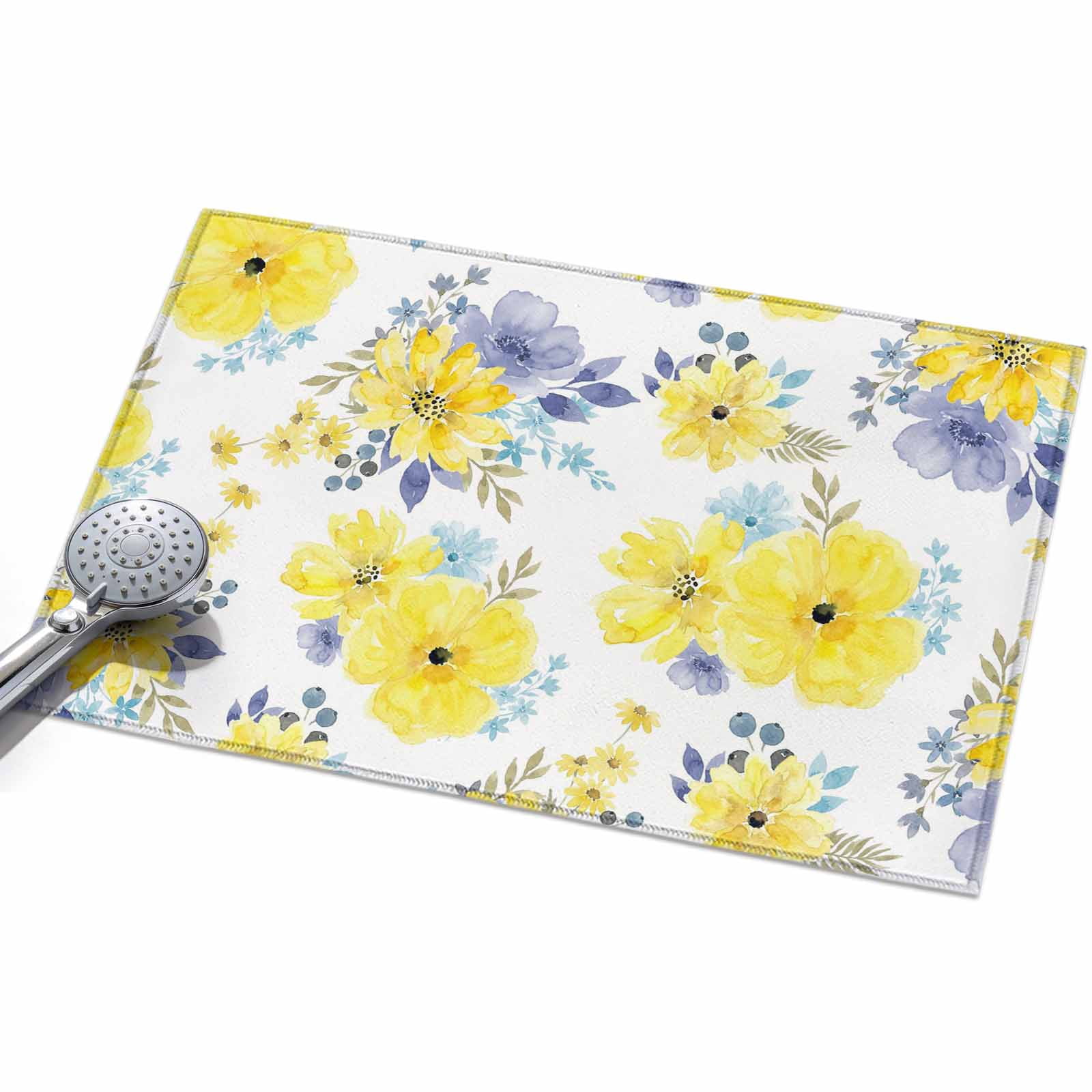 Area Rugs 2x3,Watercolor Rustic Flower Leaf Non Slip Washable Rug ...