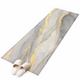 Area Rugs 2x6, Abstract Gold Lines Marble Texture Non Slip Washable Rug ...