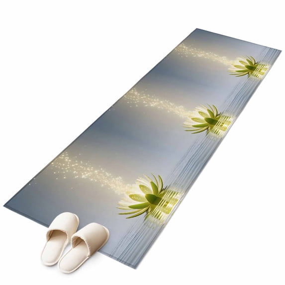 Area Rugs 2x6, Abstract Lotus Flower Non Slip Washable Rug Indoor ...