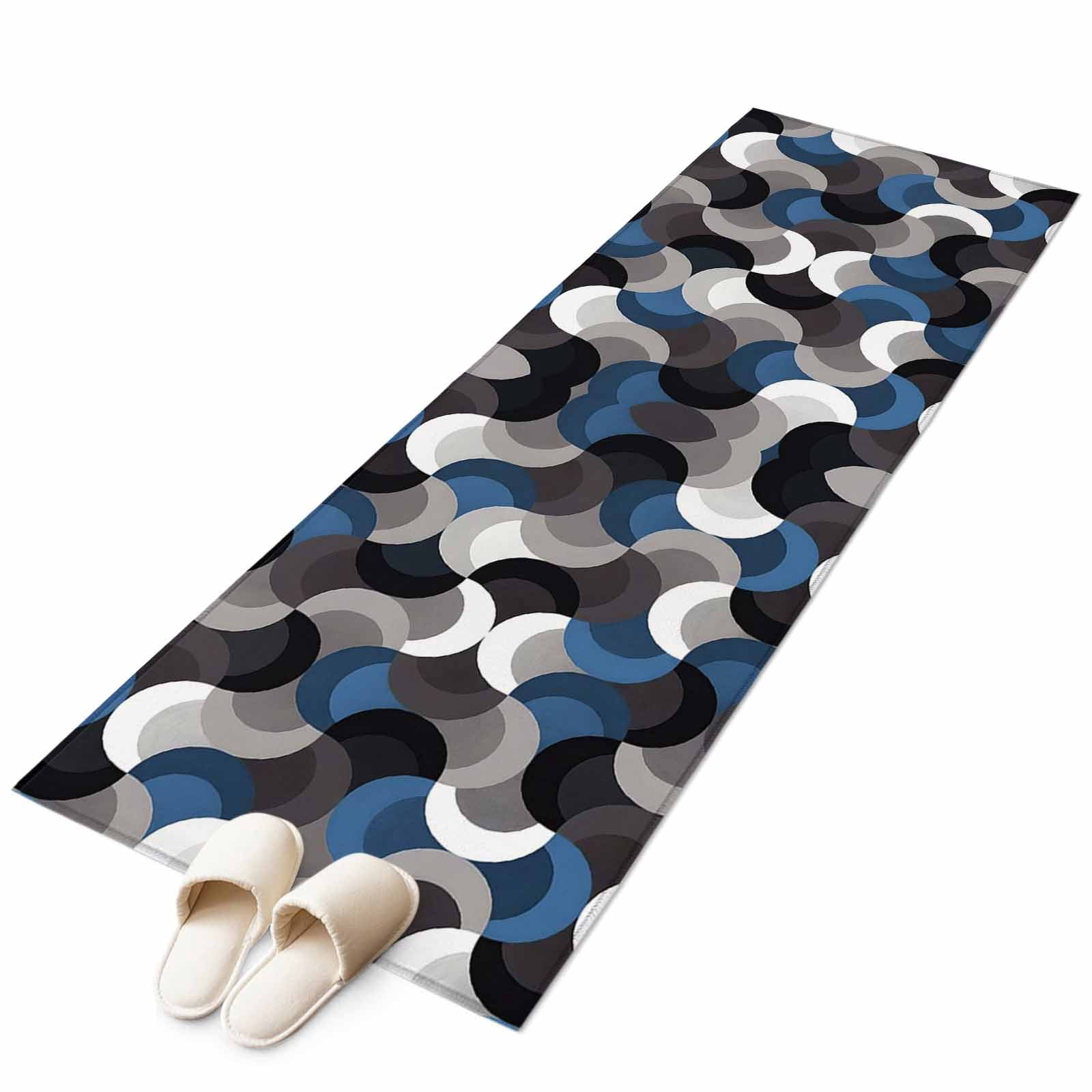 Area Rugs 2x6, Medieval Abstract Geometric Art Non Slip Washable Rug ...