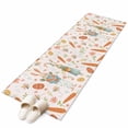 Area Rugs 2x6, Spring Easter Rabbit Carrot Non Slip Washable Rug Indoor ...