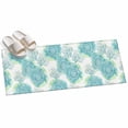 Area Rugs 2x6,Watercolor Green Coral Shells Conch Non Slip Washable Rug ...