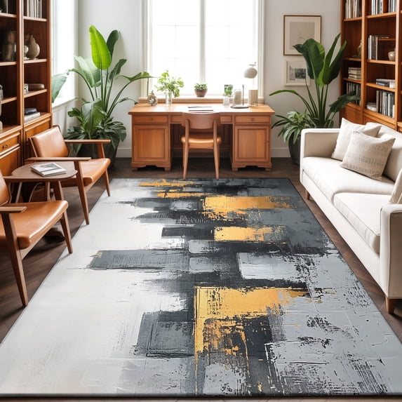 Area Rugs 3'x5', City Building Carpet Runner Indoor Outdoor Rugs Home ...