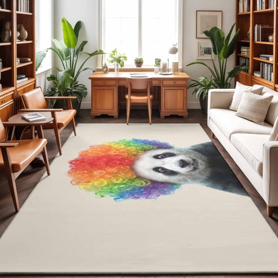 Area Rugs 3'x5', Funny Panda Carpet Runner Indoor Outdoor Rugs Home ...