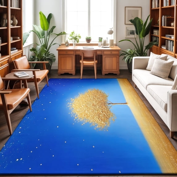 Area Rugs 3'x5', Yellow Tree Carpet Runner Indoor Outdoor Rugs Home ...