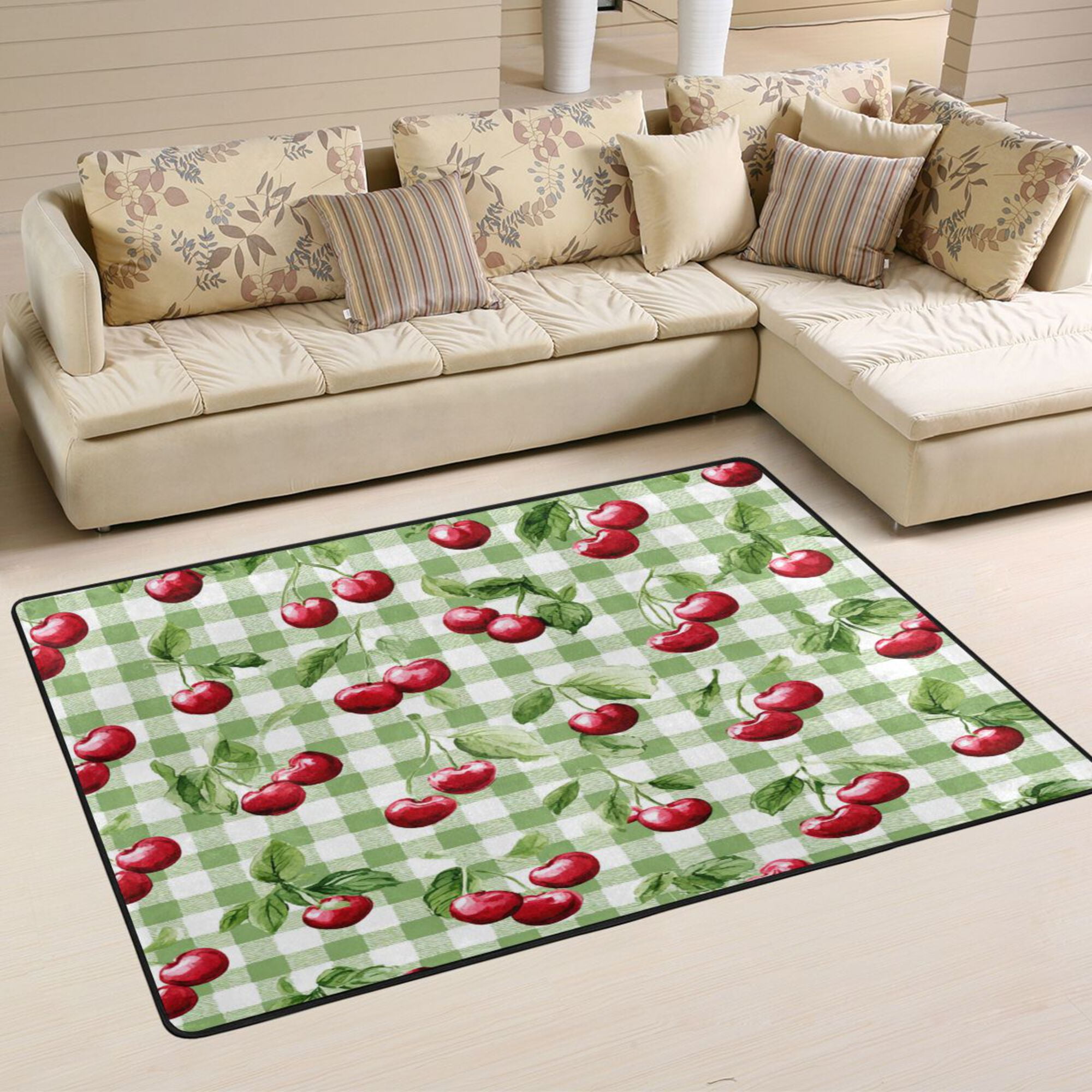 Area Rugs 36"x24" Indoor Non-Slip Wear Resistant Floor Mats Soft Large ...