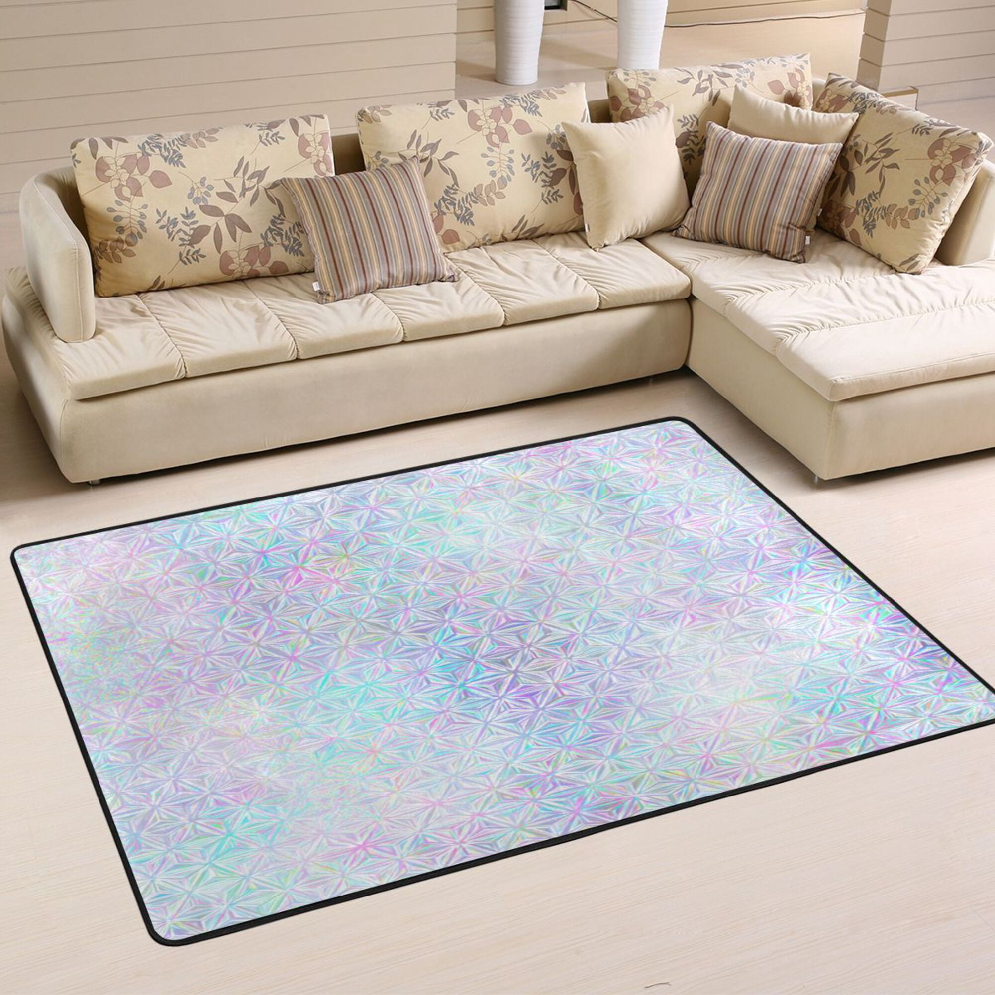 Area Rugs 36"x24" Indoor Non-Slip Wear Resistant Floor Mats Soft Large ...