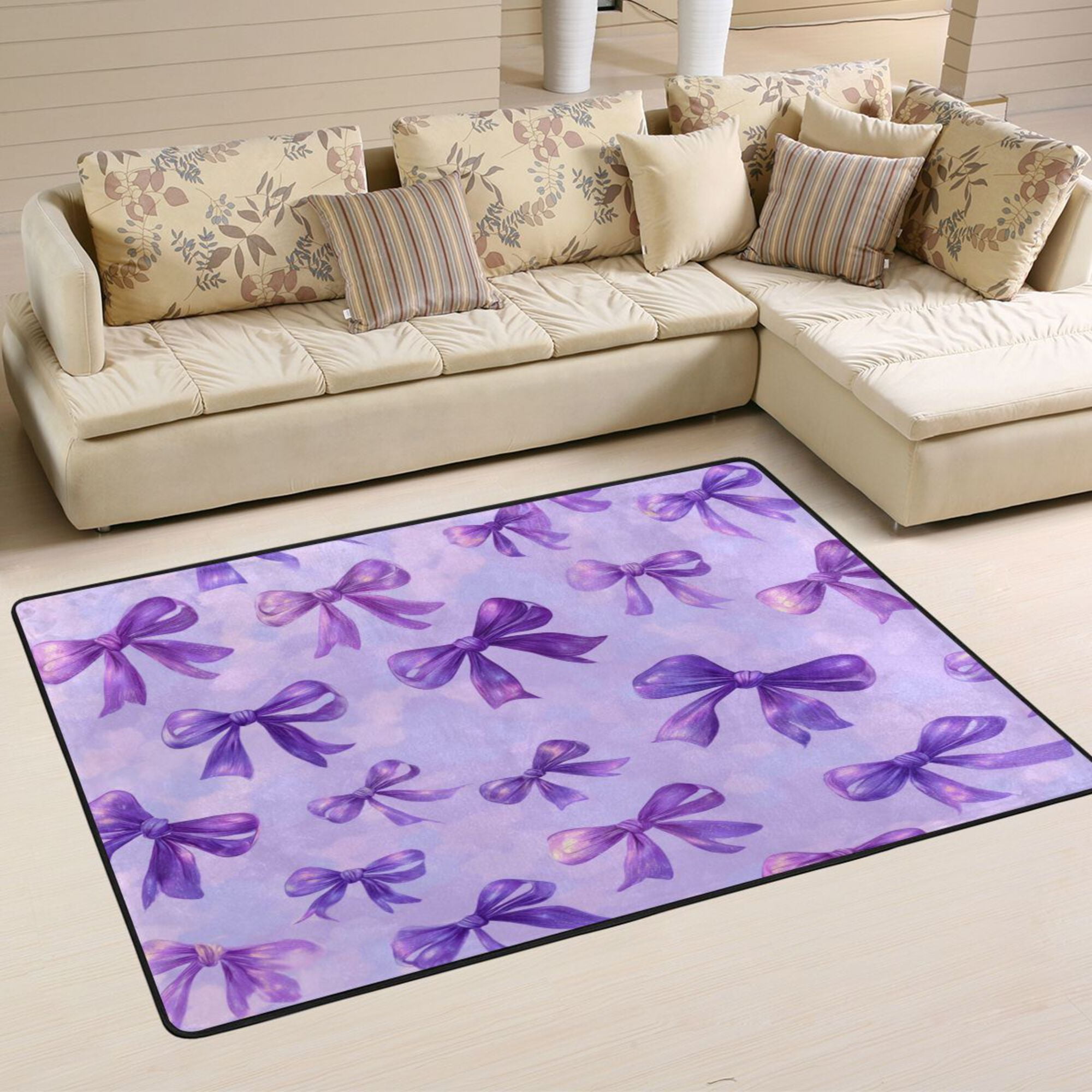 Area Rugs 36"x24" Indoor Non-Slip Wear Resistant Floor Mats Soft Large ...