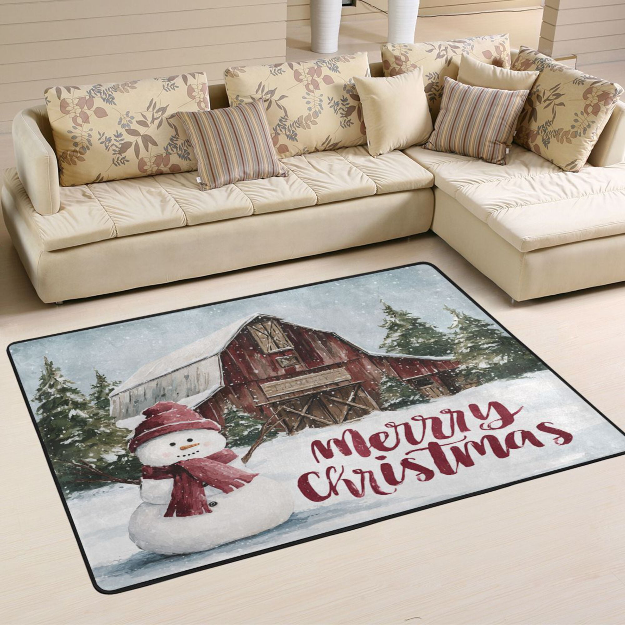 Area Rugs 36"x24" Indoor Non-Slip Wear Resistant Floor Mats Soft Large ...