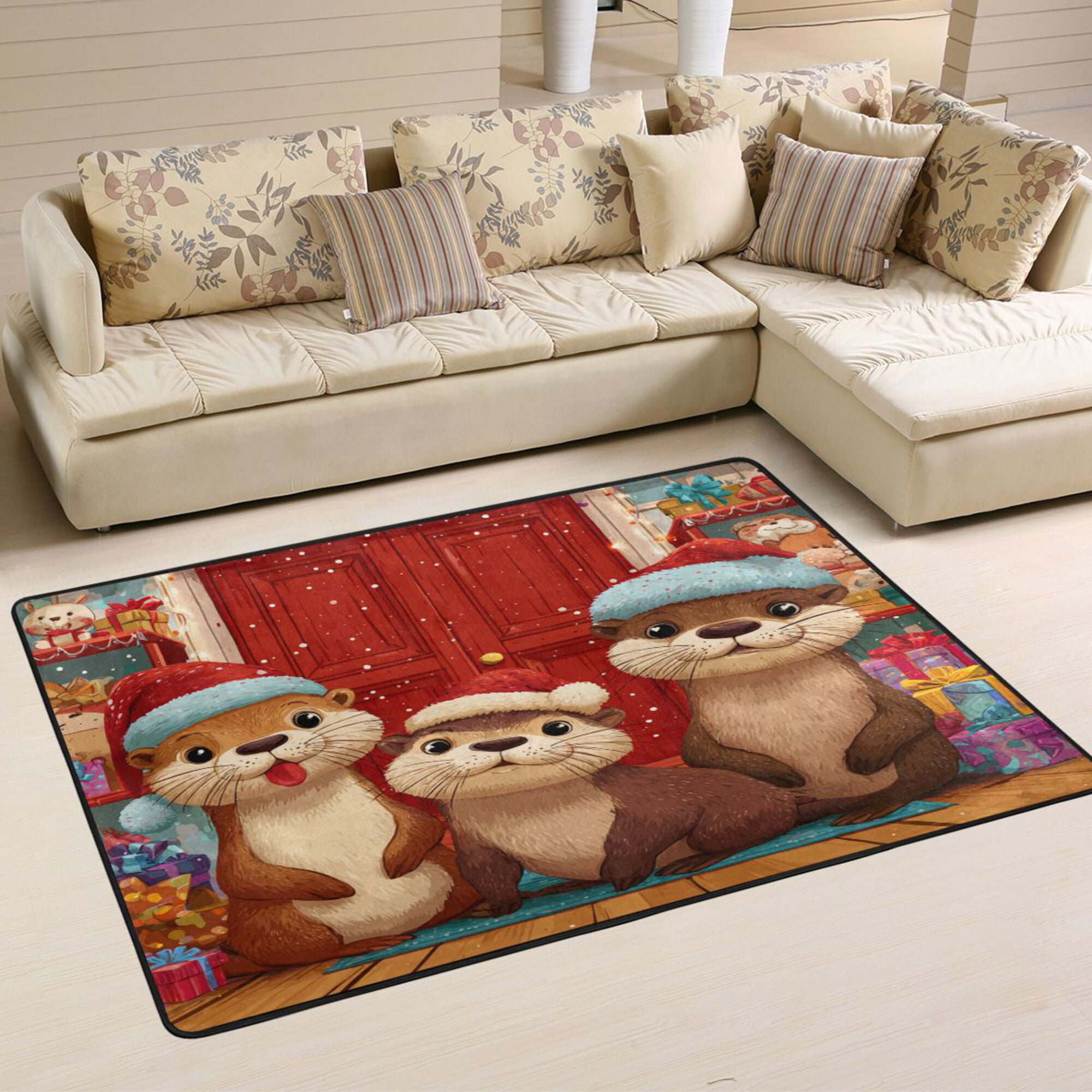 Area Rugs 36"x24" Indoor Non-Slip Wear Resistant Floor Mats Soft Large ...