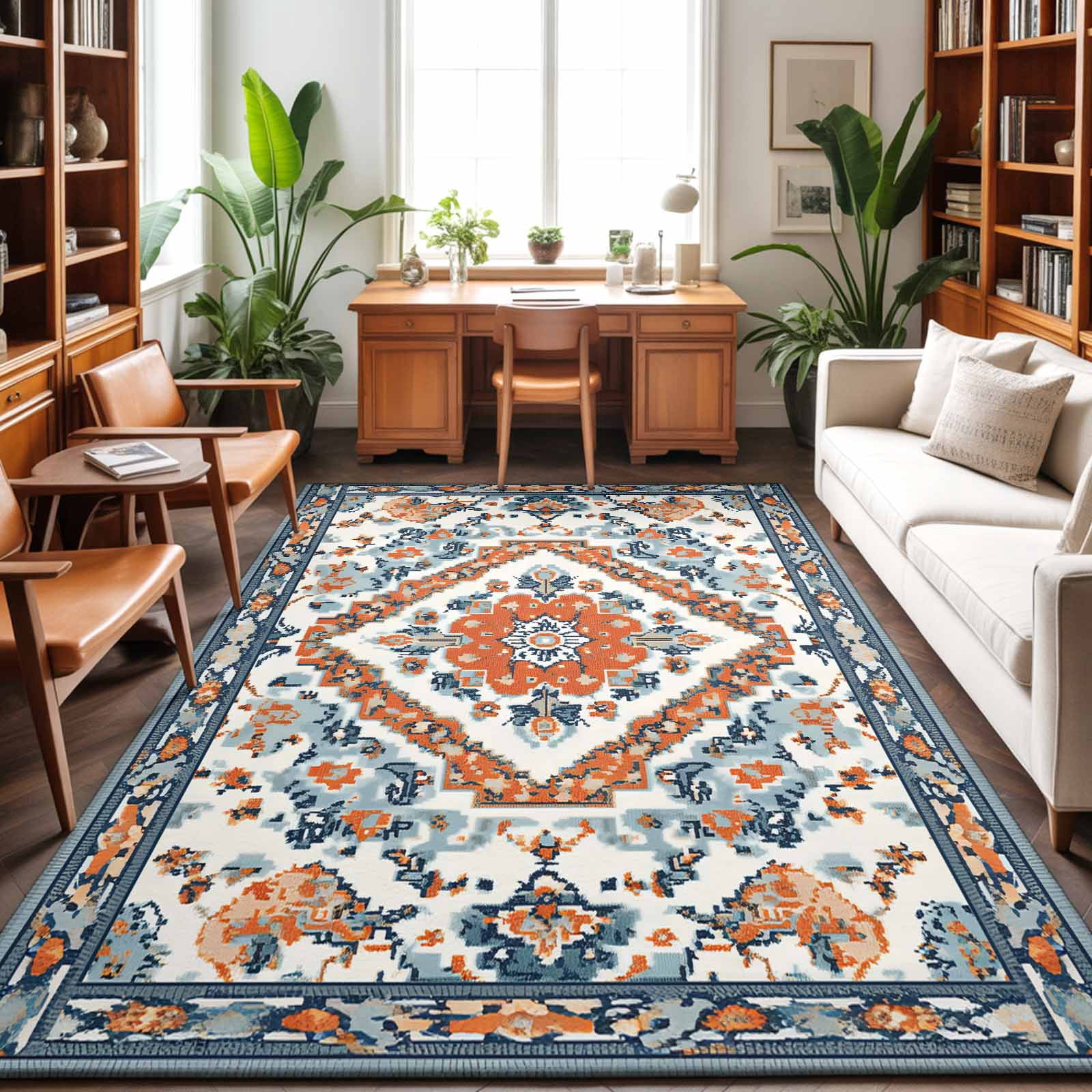 Area Rugs 4'x6'. Farmhouse Aztec Carpet Runner Indoor Outdoor Rugs Home ...
