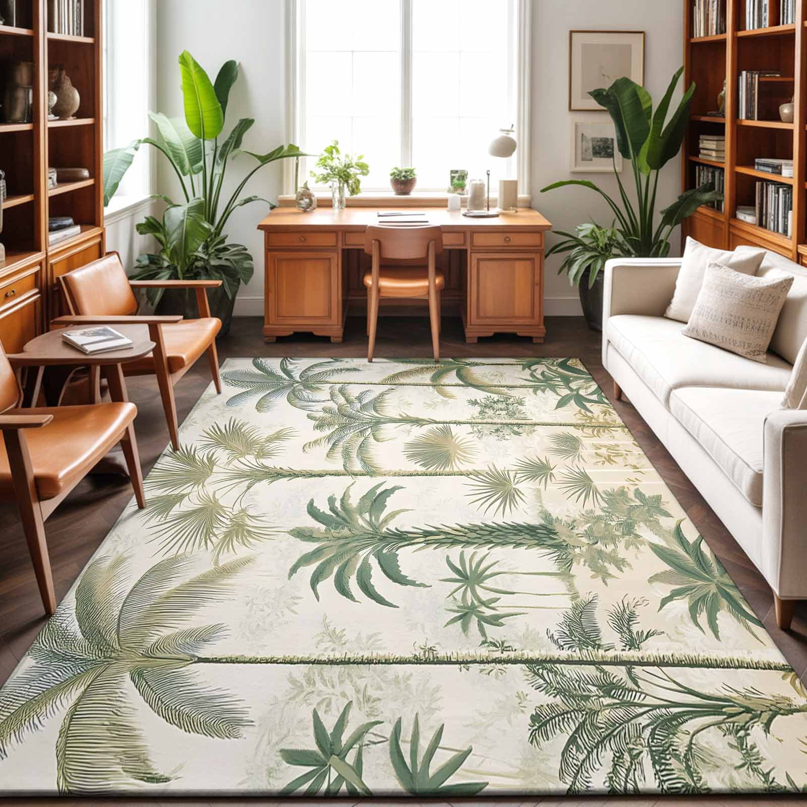 Area Rugs 4'x6'. Palm Tree Carpet Runner Indoor Outdoor Rugs Home Decor ...